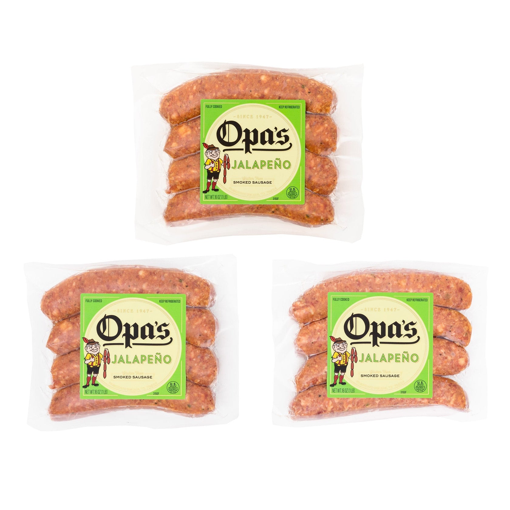 Opa's Jalapeño Smoked Sausage – Opa's Smoked Meats